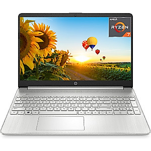 HP 2023 Newest 15.6" Laptop, Business and Office, AMD Ryzen 7 5700U Processor, 16GB RAM, 512GB SSD, Micro-Edge, 10H Battery Life, Full-Size KB, Wi-Fi 6, Bluetooth, Thin & Portable, Windows 11 Home
