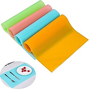 8pcs Refrigerator Liners Mats , Refrigerator Mats for Glass Shelves, Washable Mats Covers Pads, Fridge Shelf Liners Covers Pads for Freezer Glass Shelf Wire Shelving Cupboard Cabinet Drawers.