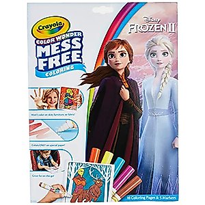 Crayola Color Wonder Frozen Coloring Pages & Markers, Mess Free Coloring, Gift for Kids, Age 3, 4, 5, 6 (Styles May Vary)