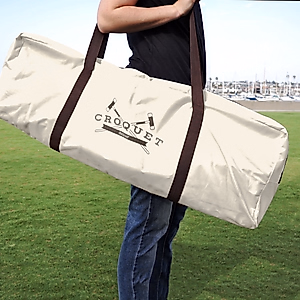 GoSports Six Player Croquet Set for Adults & Kids - Modern Wood Design - Choose Deluxe (35") or Standard (28")