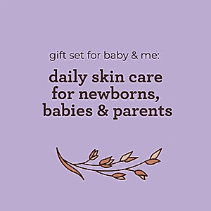 Aveeno Baby Mommy & Me Daily Bathtime Gift Set Including Baby Wash & Shampoo, Calming Baby Bath & Wash, Baby Moisturizing Lotion & Stress Relief Body Wash for Mom, Soap-Free, 4 Items