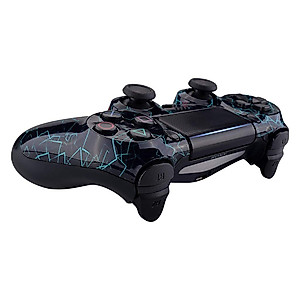 Custom UN-MODDED Controller compatible with PS4 Exclusive Unique Designs - Multiple Designs Available CUH-ZCT2U (Glossy Neon)