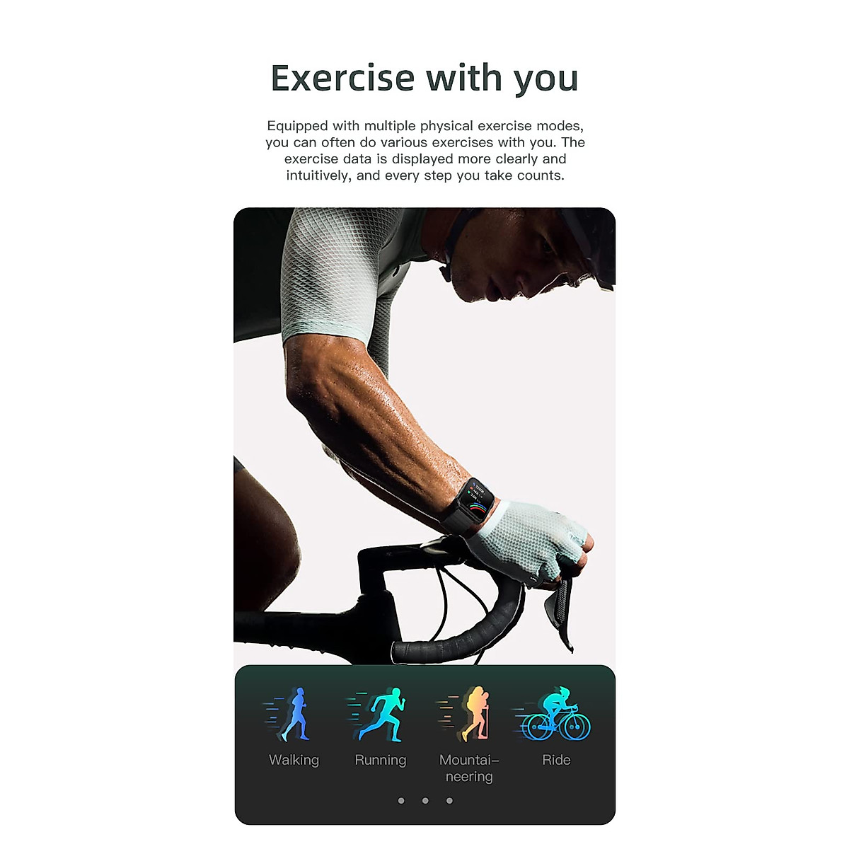 CHOKOVIE Smart Watch, Fitness Tracker with Heart Rate Monitor, Blood Oxygen Meter, Body Temperature Thermometer, Sleep Tracking, IP67 Waterproof, Step Counter Running Watch for Men Women, Black