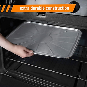 Plasticpro Disposable Foil oven liner Reusable Oven Drip Pan - Tray for Cooking and Baking Pack of 5