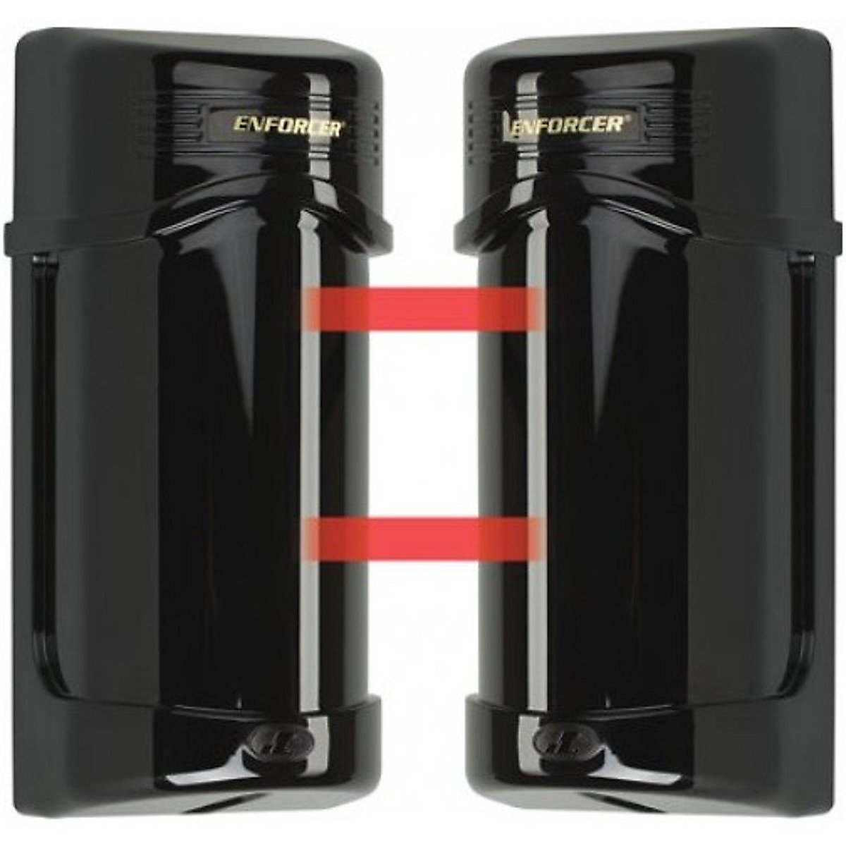 SECO-LARM E-960-D190Q Enforcer Twin Photobeam Detectors with Laser Beam Alignment, 190' Outdoor/390' Indoor Sensing Range, Non-polarized Power Onputs, Pack of 1 Including 2 Detectors