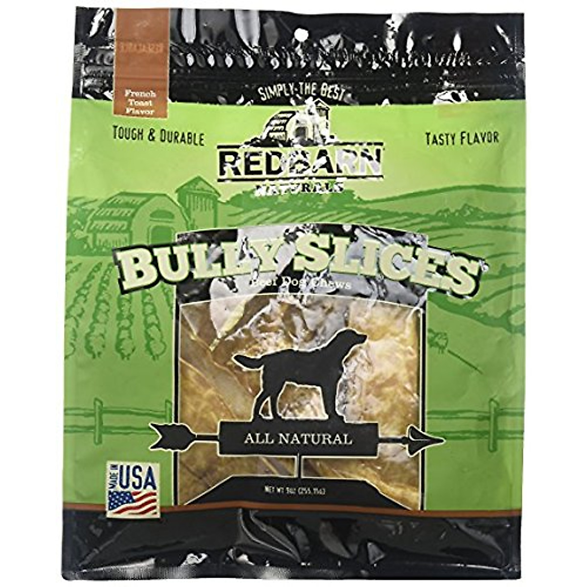 Redbarn Bully Slices for Dogs | Highly Palatable, Long-Lasting Natural Dental Treats with Functional Ingredients, 9 oz. (Pack of 4) - Variety Pack