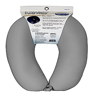 Cloudz Microbead Travel Neck Pillow - Grey
