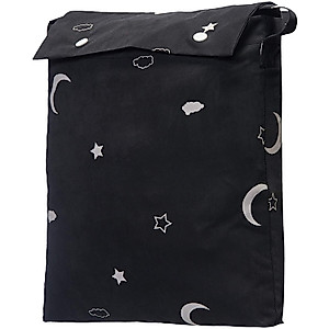 Amazon Basics Portable Window Blackout Curtain Shade with Suction Cups for Travel, Kids, and Baby Nursery - 50" x 78", Moon & Stars - 1-Pack