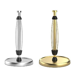 Swaitee Paper Towel Holder Countertop, Stainless Steel Gold Paper Towel Holder