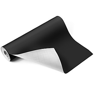 Adhesive Matte Black Vinyl Roll – Huge Matte Adhesive Permanent Black Vinyl Rolls – 12”x40FT Black Vinyl Sheets are The Best Vynil – EZ Craft USA Black Vinyl Wrap Works with Cricut and Other Cutters
