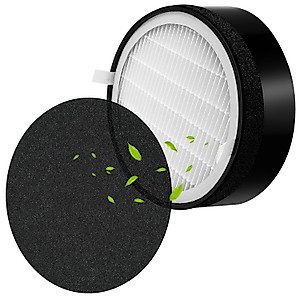 LV-H132 Replacement Filter Compatible with LEVOIT LV-H132 Air Purifier Filter, 3-in-1 Nylon Pre-Filter, H13 True HEPA Replacement Air Filter, Activated Carbon Filtration System, Part # LV-H132-RF