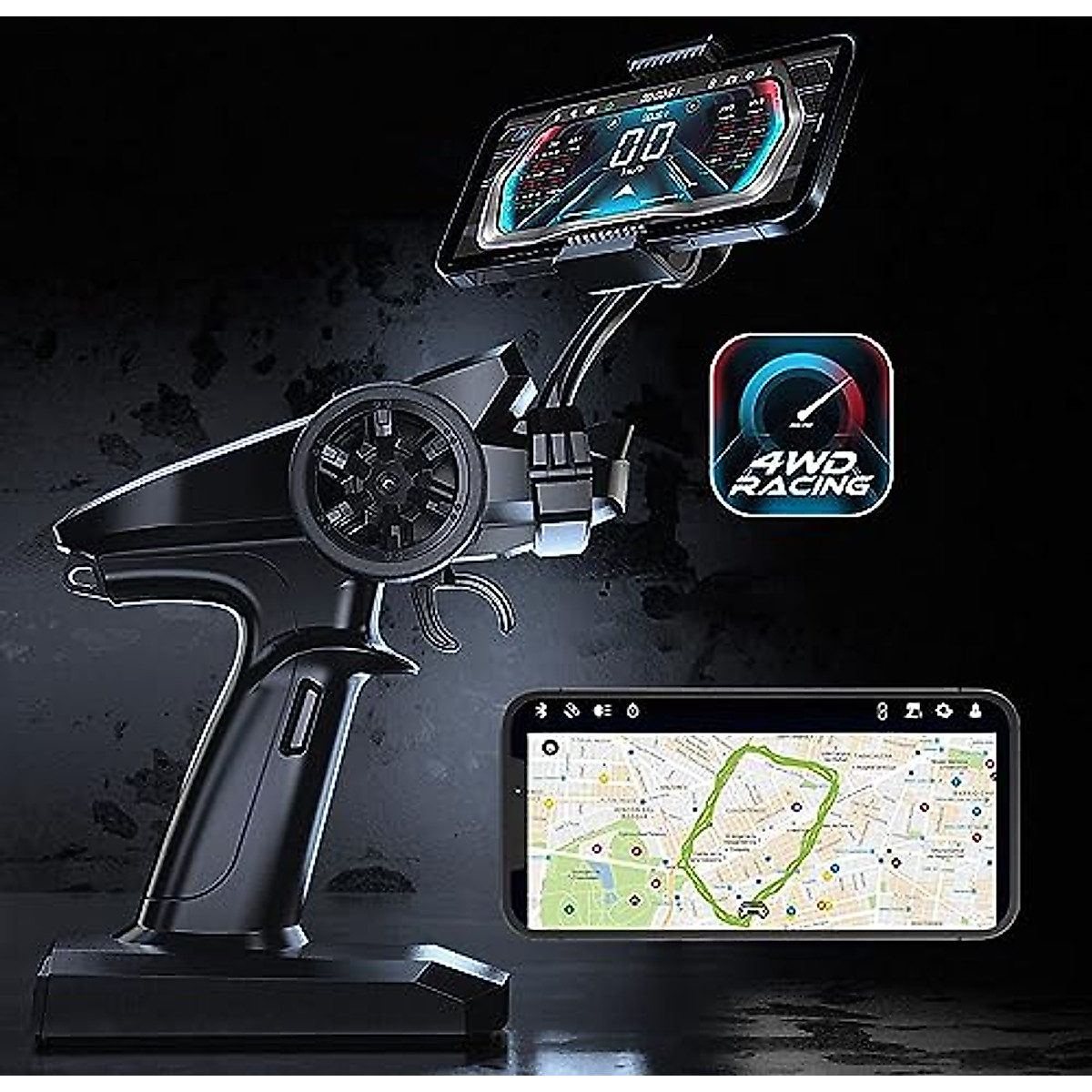 rhomba Diamond MJX Hyper GO 16210, RC car with brushless Motor, RC car for Adults, top Speed 62 km/h 4WD 1:16 RC car with Battery