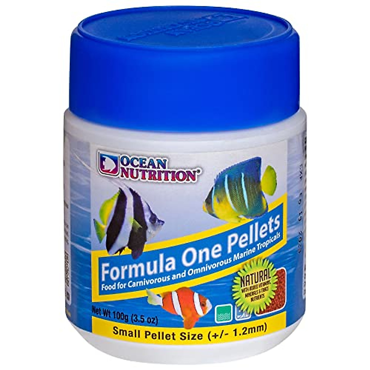 Ocean Nutrition Formula One Pellets 3.5-Ounces (100 Grams) Jar - Small Pellet Size