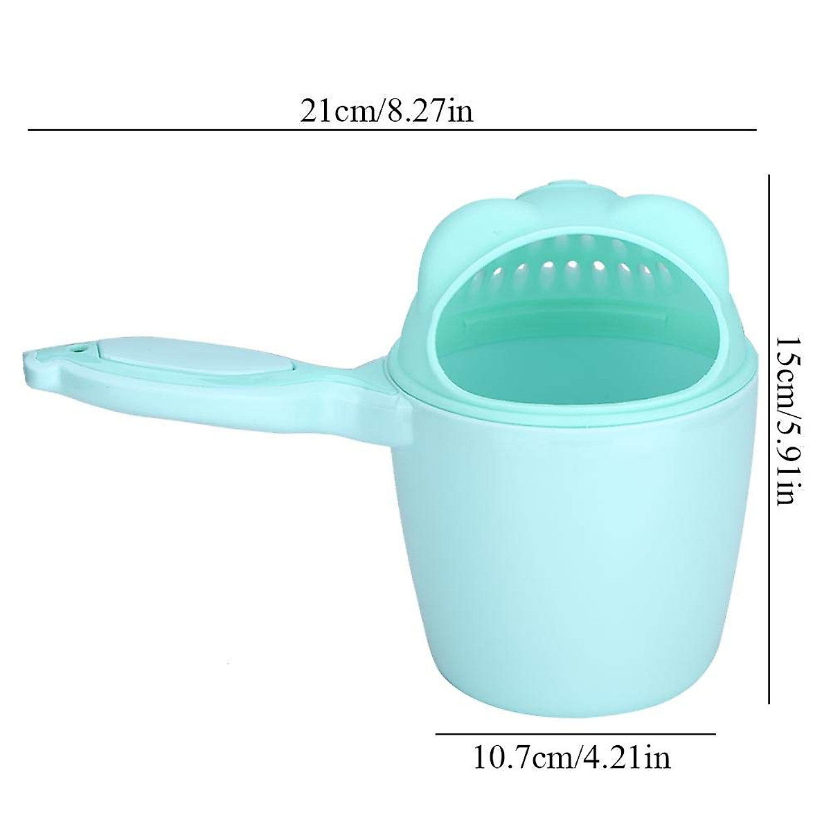 Zerodis Kids Shampoo Rinse Cup Newborn Bath Shower Flusher Baby Bath Waterfall Rinser for Protecting Infant Eyes(Green)