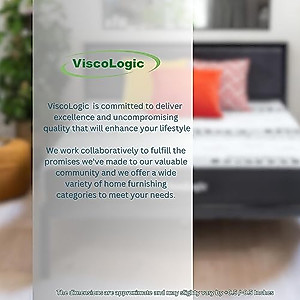 Viscologic Bed Frame, Modern Design with Upholstered Headboard, Metal Frame and Wooden Slat Support, Full