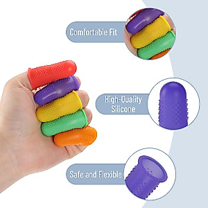 Mr. Pen- Hot Glue Gun Finger Protectors, 24 pcs, Silicone Finger Protectors, Finger Protectors, Finger Protectors for Hot Glue, Silicone Thimble, Hot Glue Finger Protectors, Finger Guard