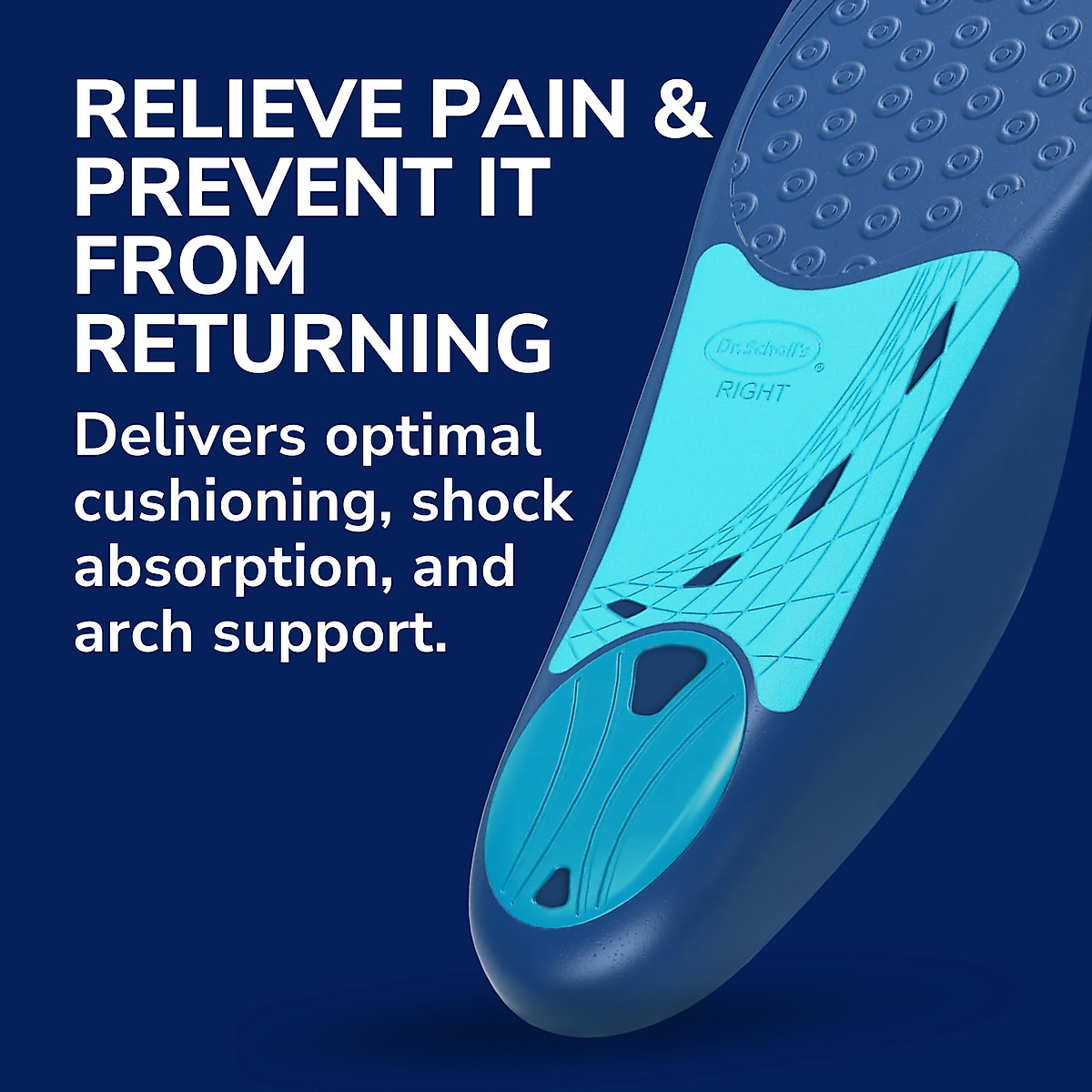 Dr. Scholl's Plantar Fasciitis Sized to Fit Pain Relief Insoles // Shoe Inserts with Arch Support for Men and Women, 1 Count