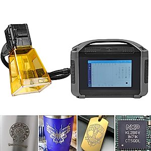 WTTTOOLS Fiber Laser Engraver 30W(0.874mW) Fiber Laser Marking Machine MAX Handheld Laser Engraving Machine Portable Laser Marker with 100 * 100mm Lens Battery Class 4 for Metal Non-Metal Material
