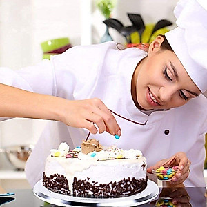 Uten Cake Stand 12 Inches Aluminium Cake, Cake Turntable, Cake spinner, Decorating Display Standble, Easy to use Revolving, Made of Aluminium Alloy material of Food Grade, 7.5'' Base, Polish Plate