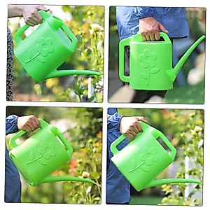 Happyyami Outdoor Watering Pot Garden Sprinkler Can Home Watering Can Watering Kettles Long Spout Watering Can Watering Can Plant Watering Cans Sprinklers Portable Plastic