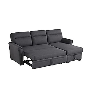 Devion Furniture Edward Sofabed, Dark Gray