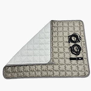 Amradield RF EMI Reducing Earthing Grounded Silver Blankets & Throws Plush Pad Sheet Mats for Bed Sofa or Seat 20x27inch