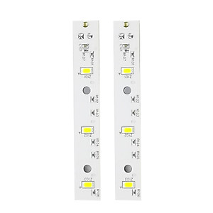 Yubunt WR55X26671 Refrigerator LED Light Board is Compatible with GE Freezer, with Replacement Part Numbers PS11767930, EAP11767930, LED3344588, AP6035586, 4468532. New Upgrade (2Pcs)
