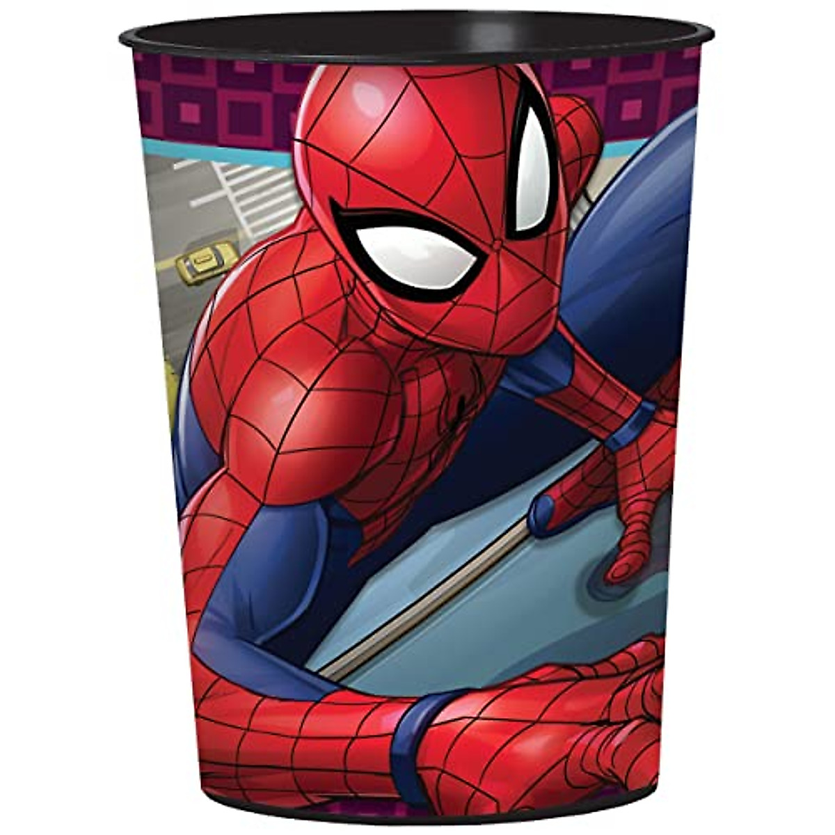 amscan Spiderman Webbed Wonder Favor Cup 16oz [Contains 12 Manufacturer Retail Unit(s) Per SKU# 421860