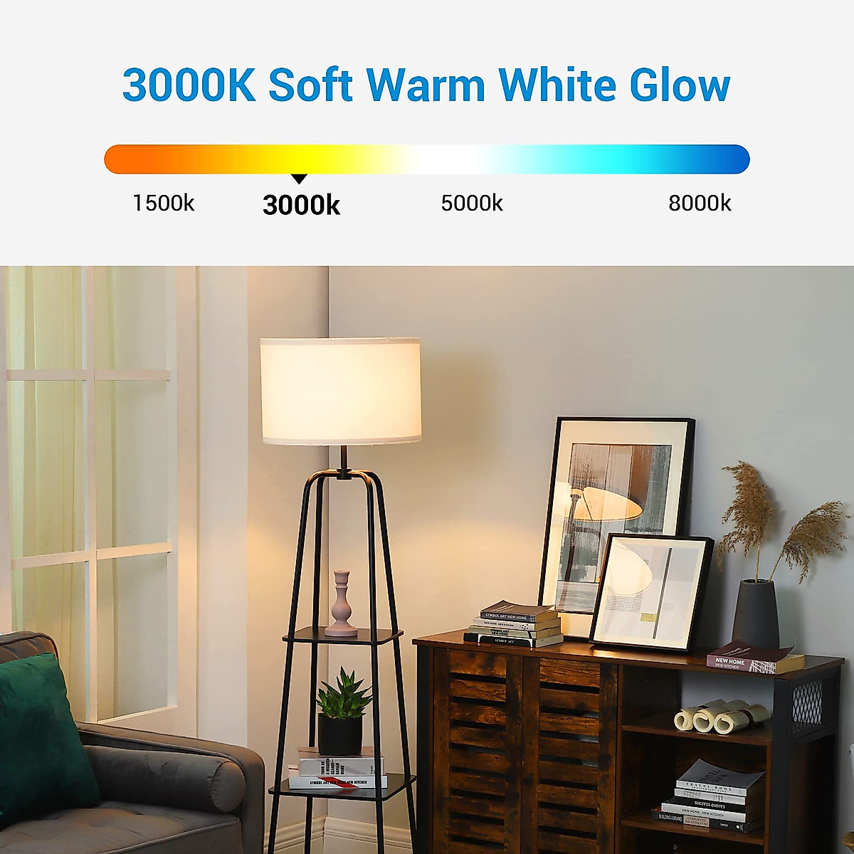 DEWENWILS 8-Pack A19 LED Light Bulb, 1500LM, 3000K Soft Warm Light Bulb, Energy Saving 14W(100W Equivalent) LED Bulb, E26 Medium Screw Base, Non Dimmable, UL Listed