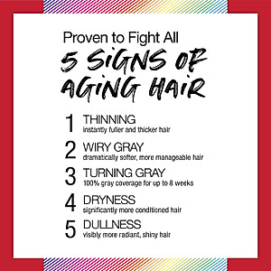 AGE beautiful Permanent Hair Color Dye Liqui Creme | 100% Gray Coverage | Anti-Aging Haircolor | Biotin for Thicker, Fuller Hair | Professional Salon Coloring | 7RC Dark Strawberry Blonde