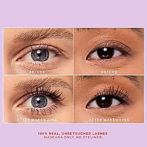 Tower 28 MakeWaves Vegan Mascara, JET Black, Lengthening and Volumizing Mascara, No Clumping or Flaking, Lightweight Mascara for Sensitive Eyes