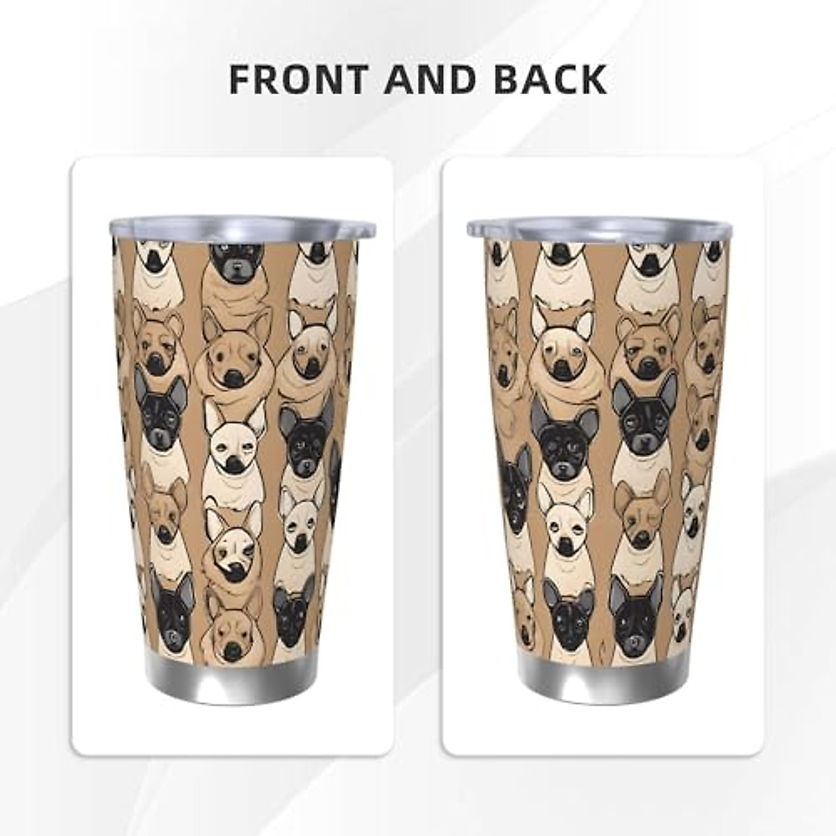 quopvn Labrador Retriever Dogs Print 20oz Car Cup Ps Material Lid, Perfect For Hot & Cold Drinks