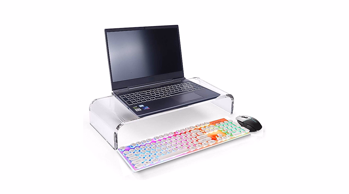 Clear Acrylic Keyboard Cover Protector Anti-Cat,2 in 1 Keyboard Bridge ...