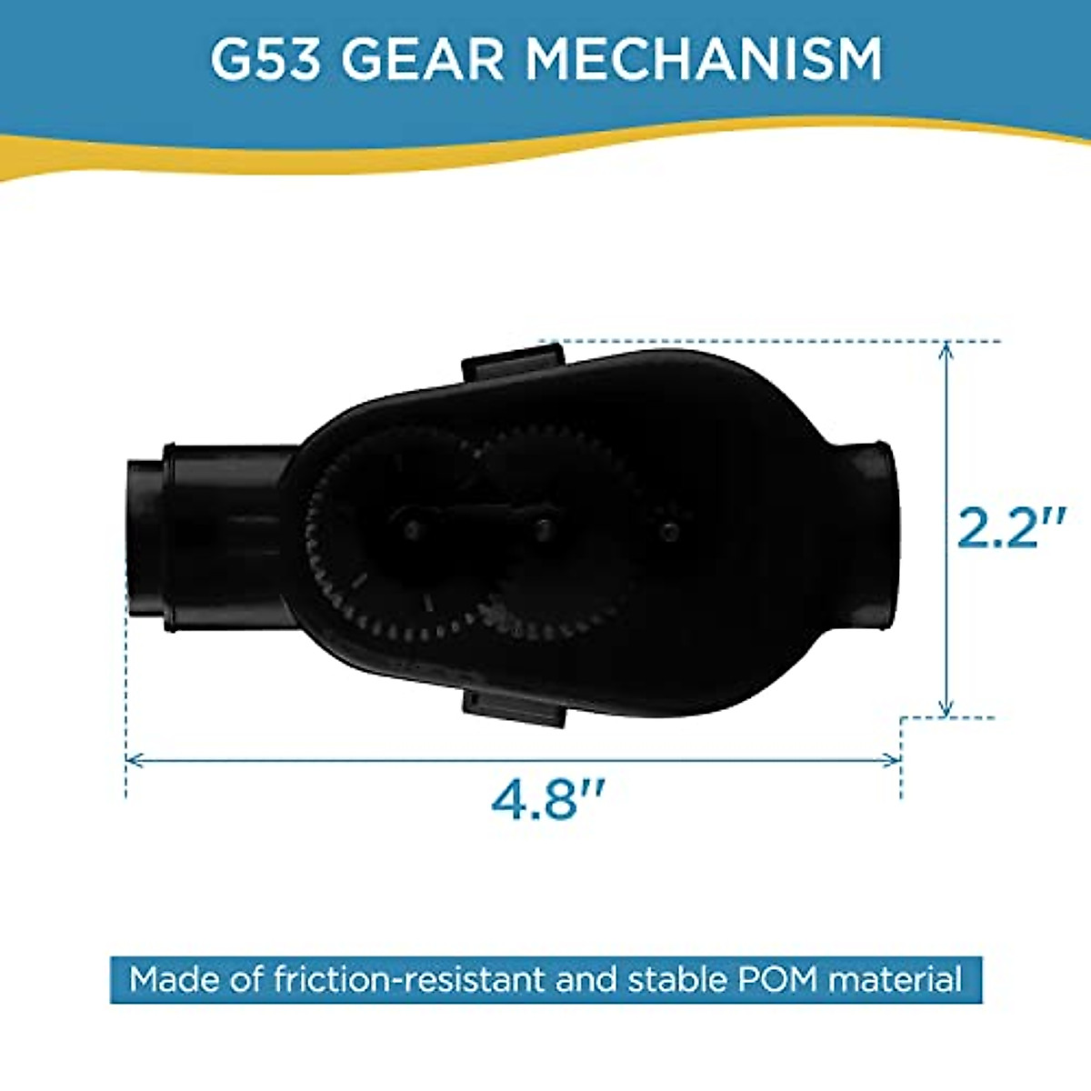 MAKHOON Pool Cleaner Complete Backup Valve Kit G62 Replacement for Zodiac Polaris 280 380 3900 Sport, 280 Black Max F5B, TR35P Pool Cleaners (Black)