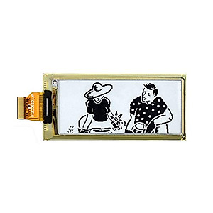 Waveshare 2.9inch Flexible E-Ink Raw Display Compatible with Raspberry Pi 4B/3B+/3B/2B/B+/A+/Zero/Zero W/WH/Zero 2W Series Boards 296×128 Resolution Dual-Color Support Partial Refresh
