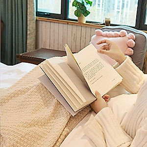 Adory Sweety Throw Blanket Ultra Soft Natural Premium for Couch Sofa Bed with Handmade Tassels for Couch Chairs Bed Beach Sofa Picnic,50 x 60 inch (Beige)