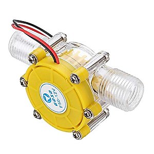wonofa Water Flow Generator Turbine Generator Hydroelectric Micro Hydro Generator 1/2 Inch Portable Water Charger 10W 12V