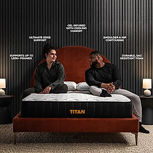 Brooklyn Bedding Titan 11" Hybrid Mattress for Plus Size Sleepers, Full
