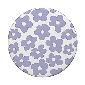 Aesthetic Lilac Light Purple Flowers Retro Daisy PopSockets Standard PopGrip