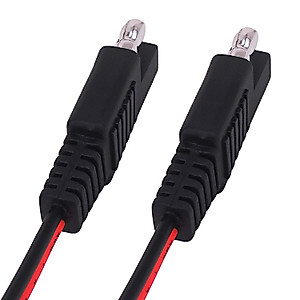 Yeebline 18AWG SAE Extension Cord, 2 Pin Cable 12V-24V Quick Disconnect DC Power Automotive Extension Cable 6 Feet for Camp Trailer Solar Panels