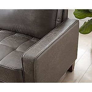 MODERION Loveseat Sofa, 70” L Sofa with Solid Wood Frame, Couches with Technology Fabric, Easy Assembly 2-seat Sofa for Living Room,Office,Small Space Dark Grey TSF21202GY