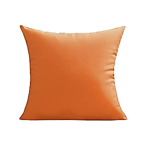 VAKADO Fall Outdoor Waterproof Throw Pillow Covers 18x18 Set of 2 Decorative Pumpkin Patio Furniture Sunbrella Cushion Cases Outside Decor for Couch Garden Bench Porch