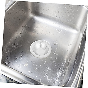 Veemoon 3pcs Drain Filter Kitchen Sink Parts Bathroom Drain Cover Kitchen Sink Garbage Strainer Tub Accessories for Bathtub Mesh Strainer Outlet Screws Heart Stainless Steel Slag Separator