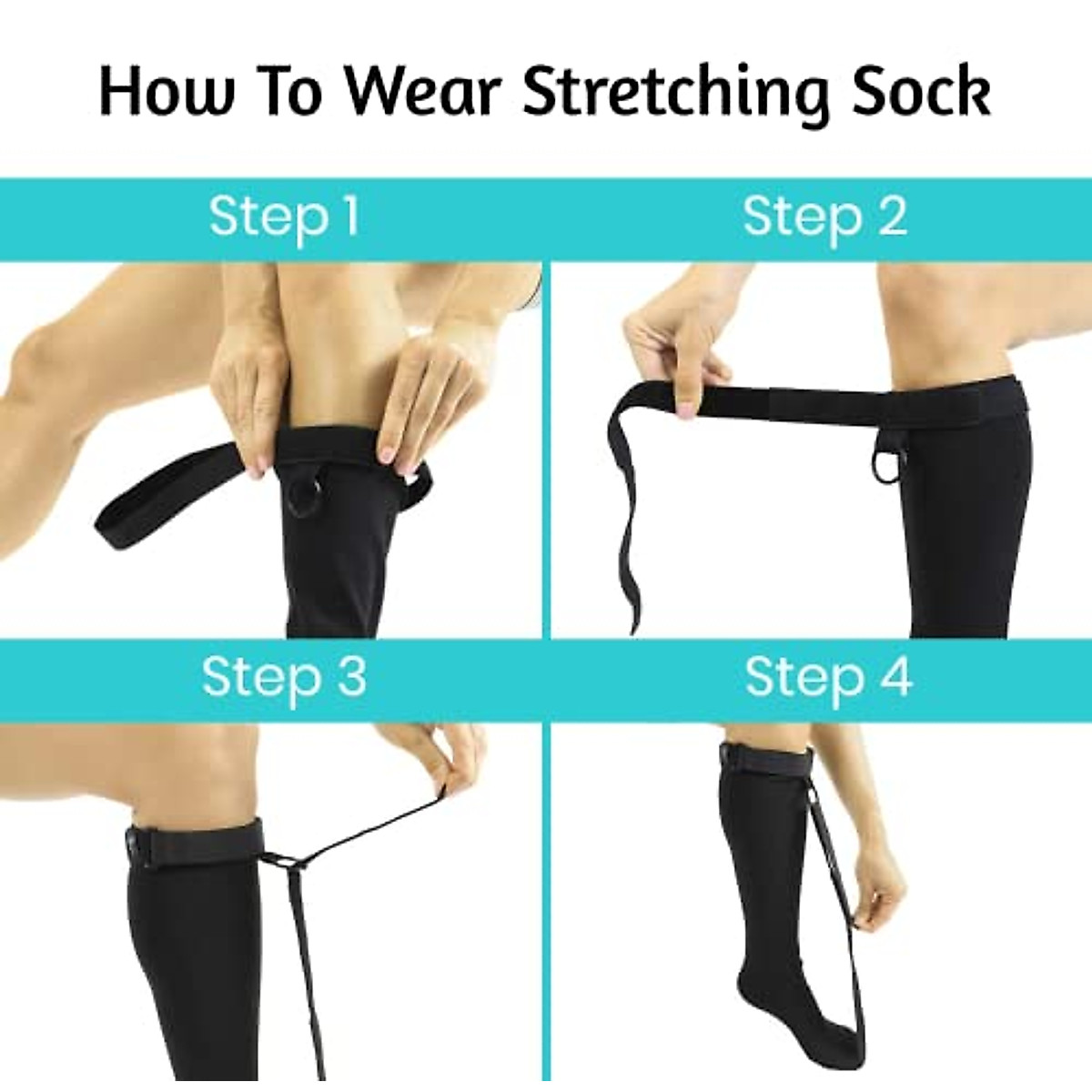 NextGen Active Stretching Sock, Night Splint For Plantar Fasciitis and Achilles Tendonitis… (Large)