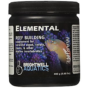 Brightwell Aquatics Elemental - Reef Building Supplement for Coralline Algae, Corals, Clams & Other Marine Invertebrates, 400-g