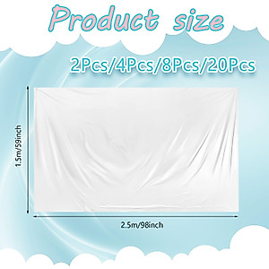 Large Balloon Bags for Transport Clear Balloon Drop Bag Plastic Bags for Balloons Big Balloon Carrying Bag Giant Storage Bags for Birthday Celebration Eve Party Supplies (98.4 x 59.1 Inch,2 Pcs)