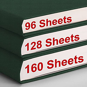 AHGXG Lined Journal Notebook - 320 Numbered Pages Thick Journal for Writing A5 College Ruled Notebook, 100gsm Lined Paper, Leather Hardcover, for Women Men Work Office School, 5.75'' X 8.38''-Green