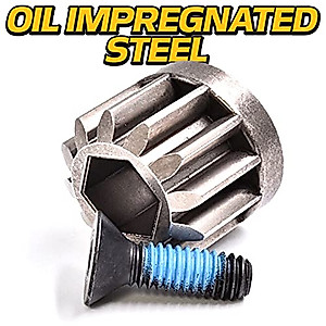 HD Switch - Improved Steering Gear Rebuild Kit Replaces 532194732 194732 Sector Plate, 587738906 Pinion, 532194747 Machined Pivot Bushing Upgrade & Hardware - Husqvarna Craftsman AYP Poulan Weedeater