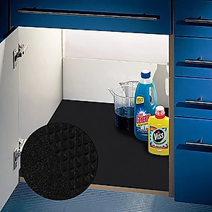 Under Sink Mat, Non-Adhesive, Absorbent Mat, Quick Dry Water Proof Mat, 23x36, Machine Washable, Shelf Liner, Drawer Liner, Cabinet Liner