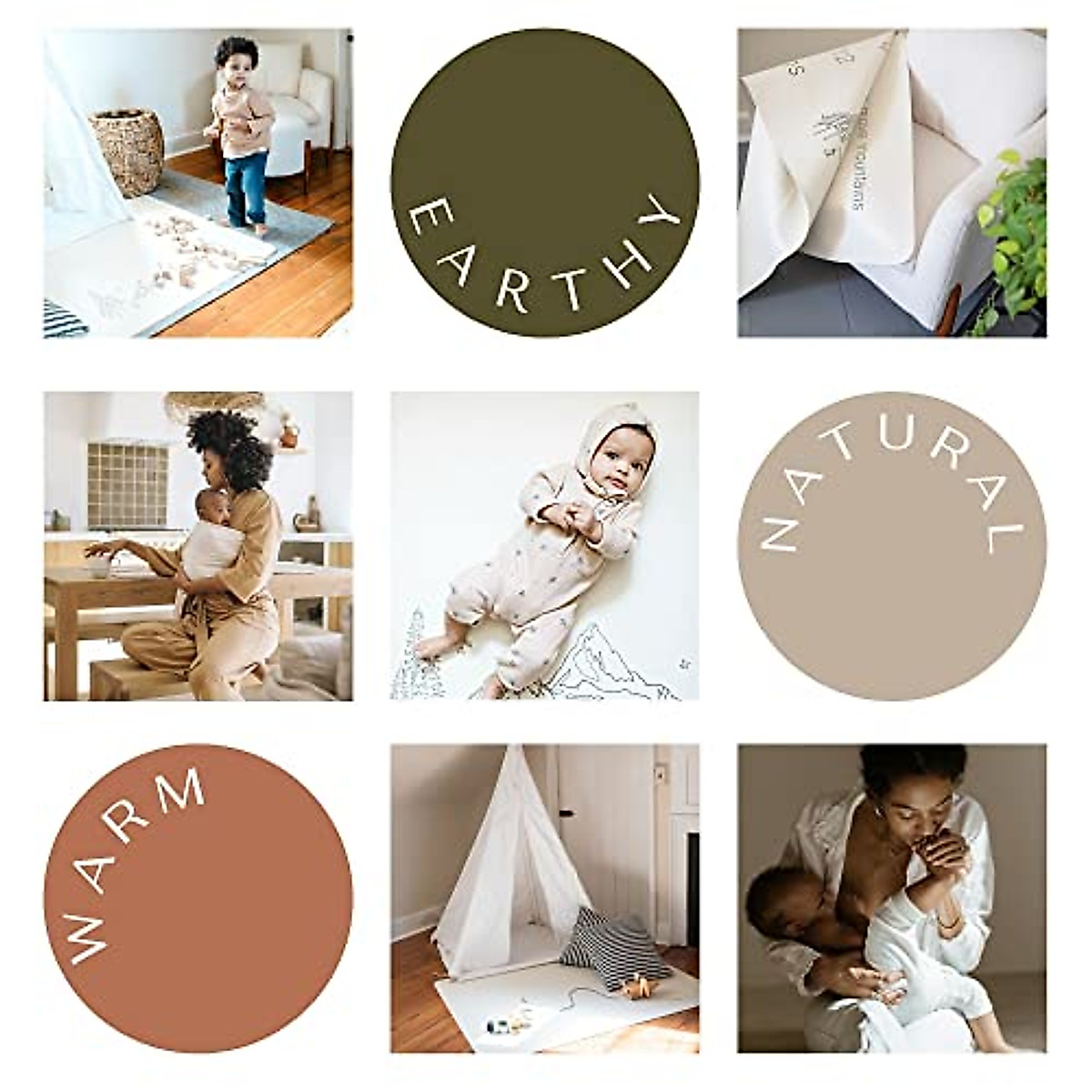 Leather Milestone Blanket Play Mat - Reversible 39"x55" Baby Play mat Baby Milestone Blanket for Baby boy or Girl Baby Milestone Blocks or Baby Milestone Cards Alternative